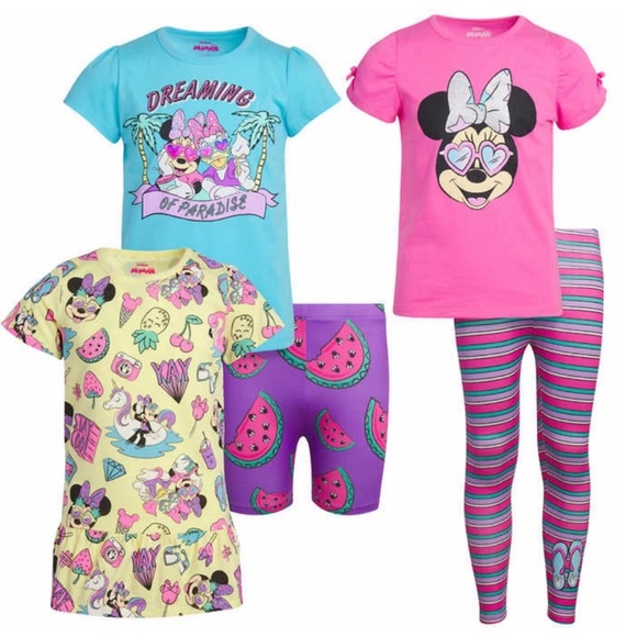 Disney | Matching Sets | Nwt Disney Minnie Character Kids Girls 5piece ...